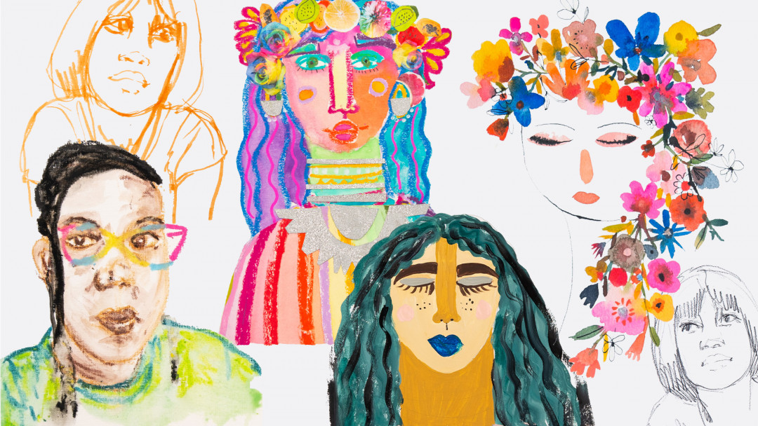 Mixtape: 5 Ways to Draw & Paint Women by CBTV - Creativebug