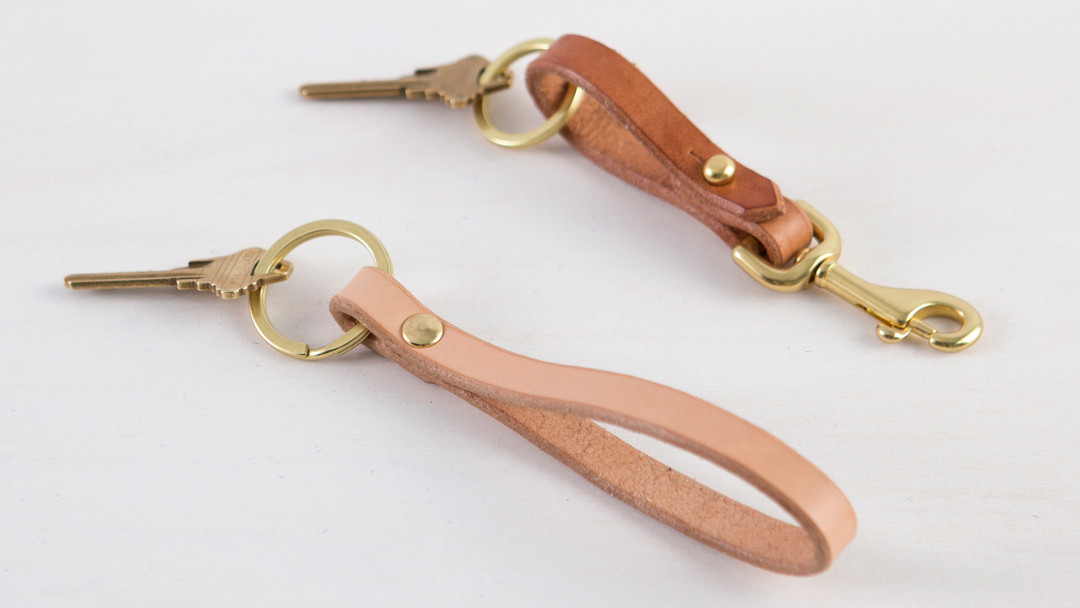 Make a Leather Key Fob or Wristlet Strap by Elke Bergeron - Creativebug